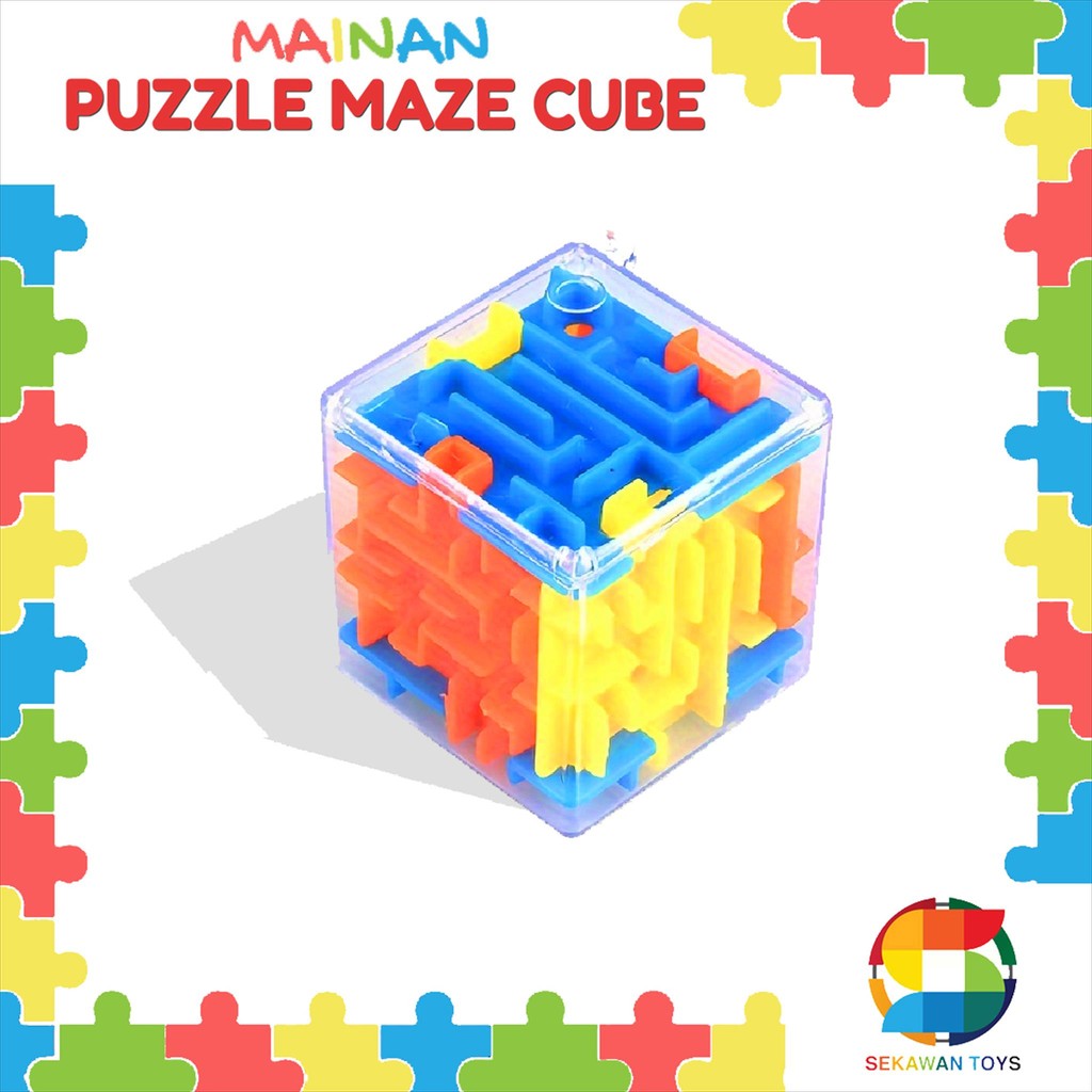 Jual Mainan Edukasi Puzzle Mazze/ Mainan Anak Bola Puzzle Labirin Kotak ...
