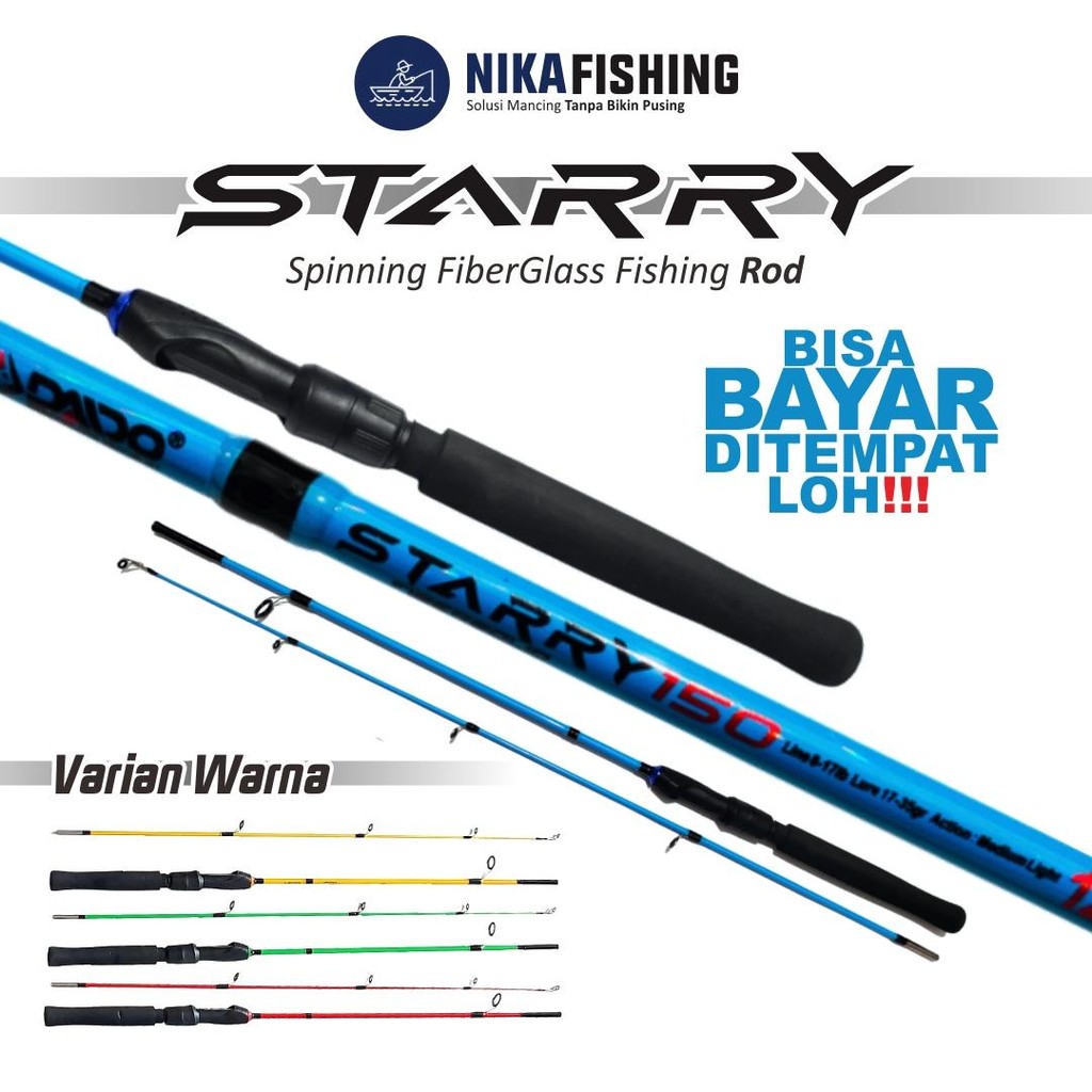 Jual Joran Alat Pancing Daido Starry Fiber Solid Material Panjang 120 ...