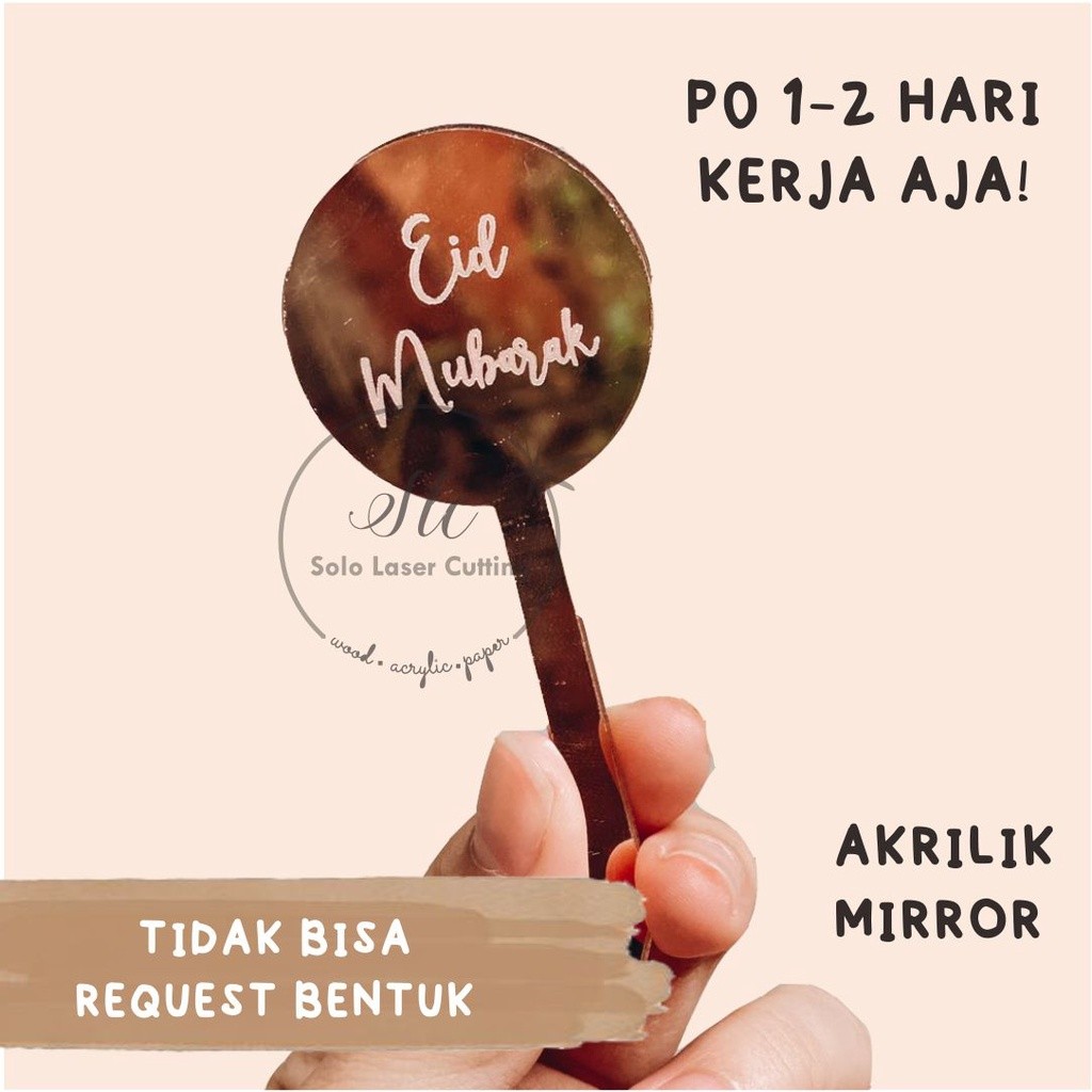 Jual Cake Topper Idul Fitri Ramadan Lebaran Eid Mubarak Cake Topper ...
