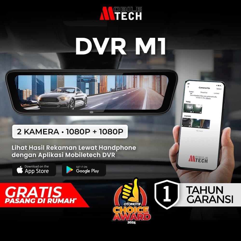Jual MobileTech Dashcam Mobil DVR M1 WiFi 1080p HDR Dual Lens Camera ...