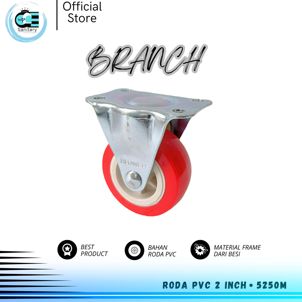 Jual ots Roda Nylon Pvc 2 Inch MATI / Troli / Nylon / Roda Pvc Branch ...