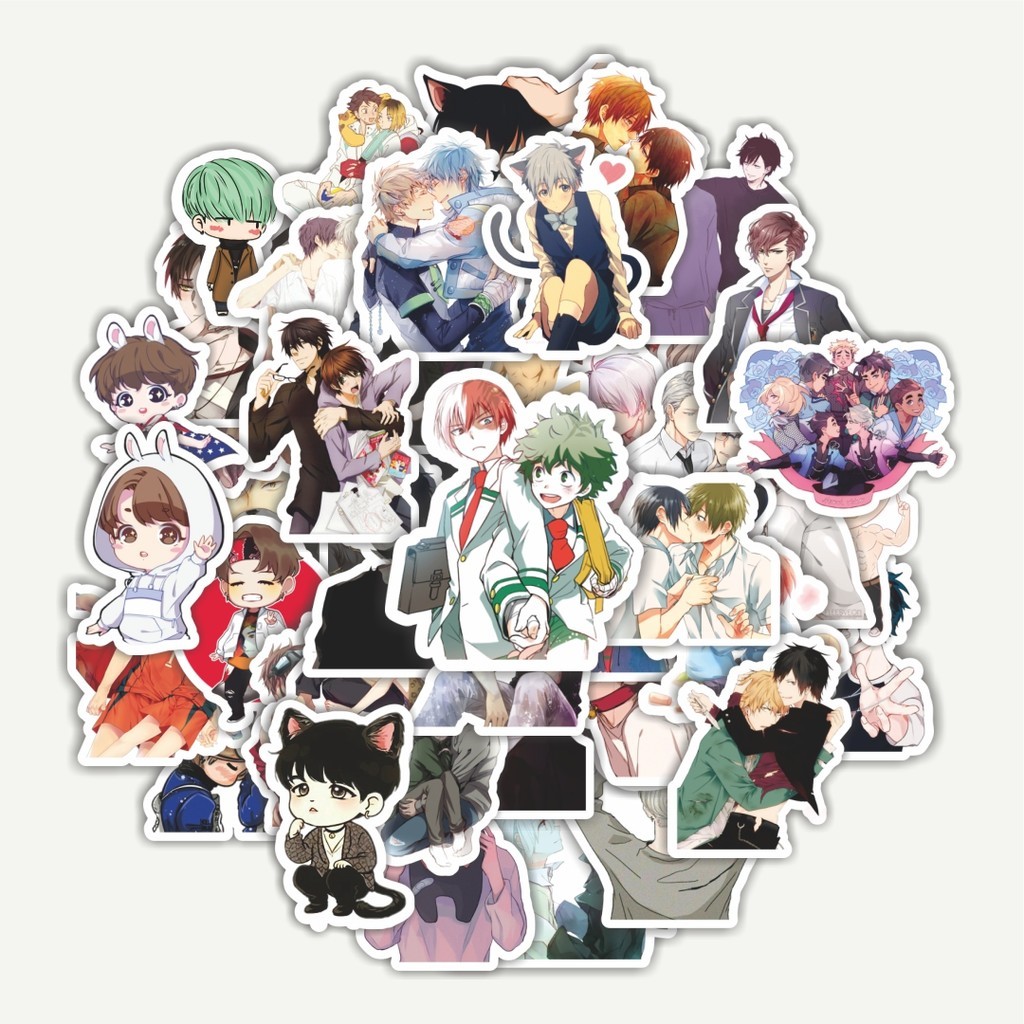 Jual Sticker Pack Stiker Anime & Manhwa Boys Love | Sticker TUMBLR ...