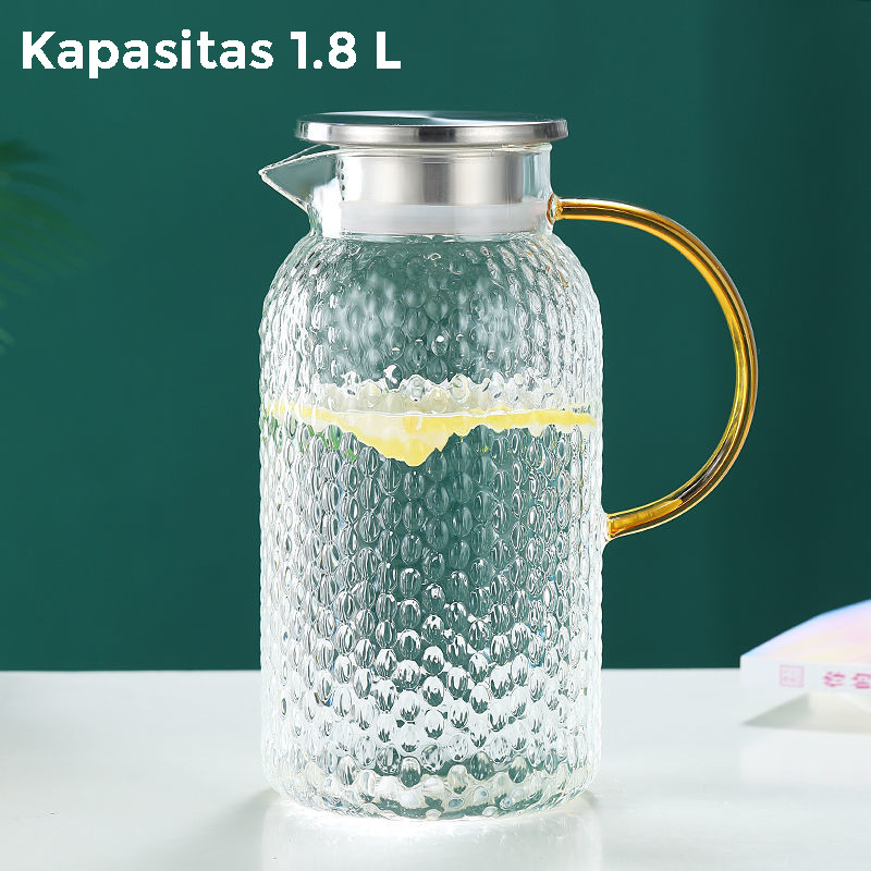 Jual One Two Cups Teko Pitcher Kaca Tahan Panas Api Water Jug - BR-11 ...