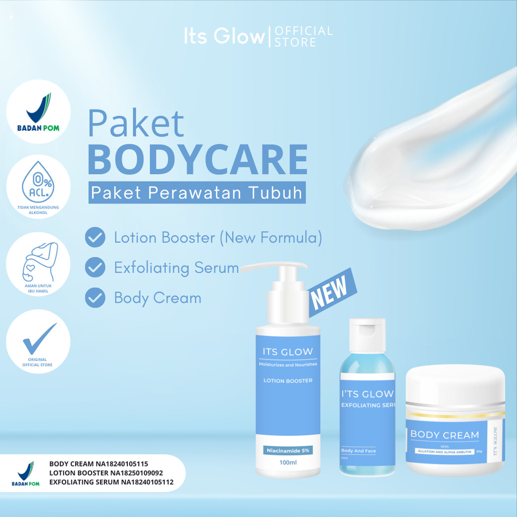 Jual ITS GLOW Bodycare ECER | Paket Badan Booster | Variasi lengkap ...