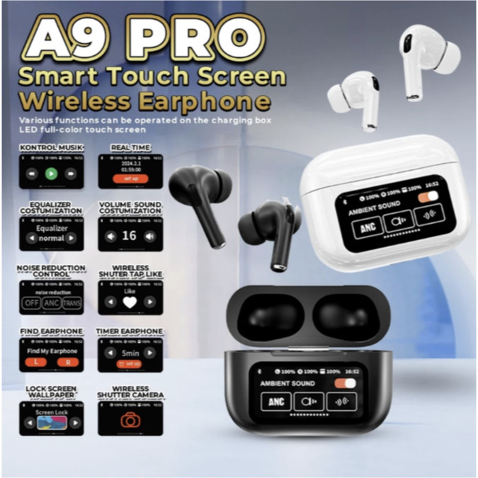 Jual [COD] ThePod LED A9 Pro With Led Charging Case - Noise Cancelling ...