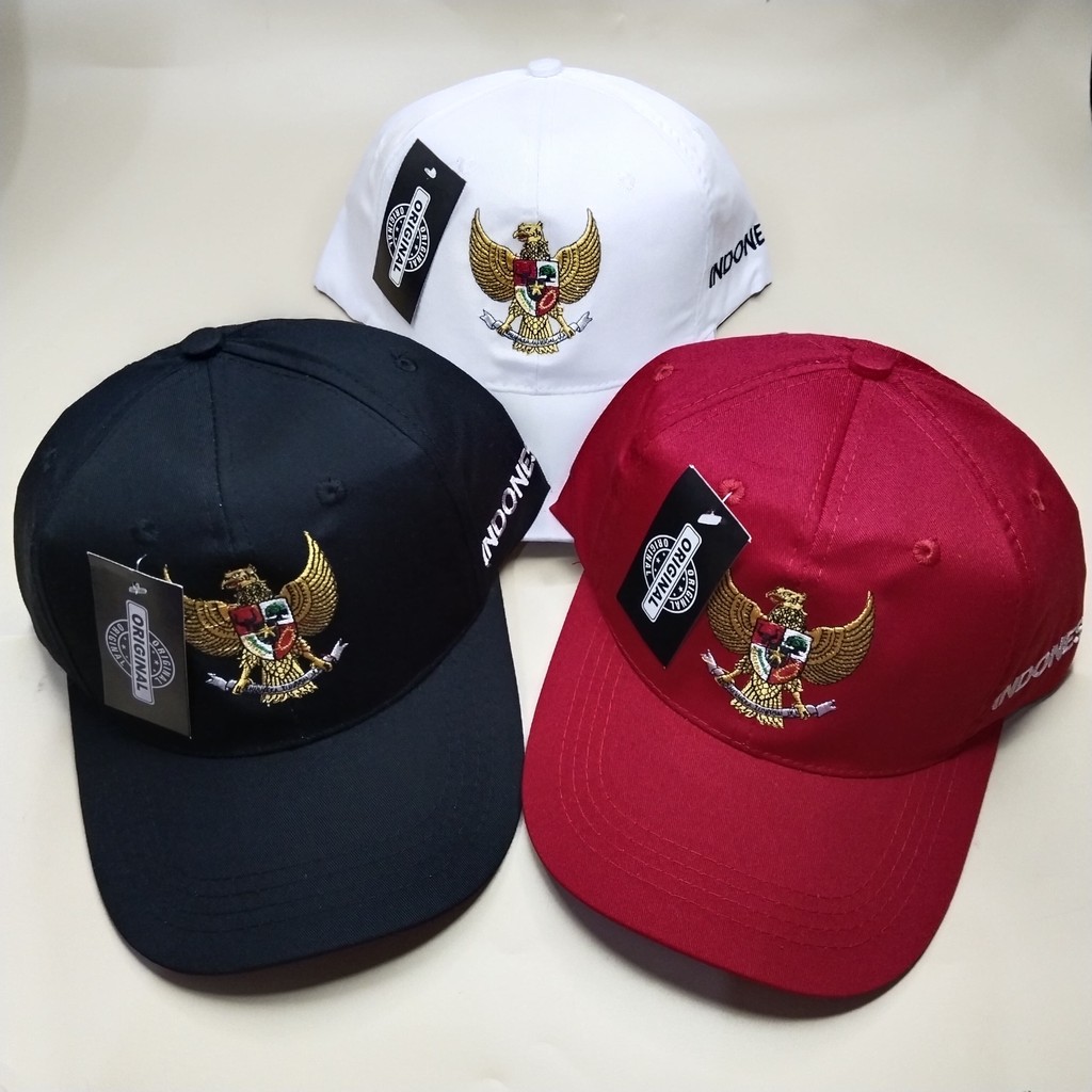 Jual Topi Baseball Dewasa Bordir Logo GARUDA Topi Baseball Bordir Logo ...