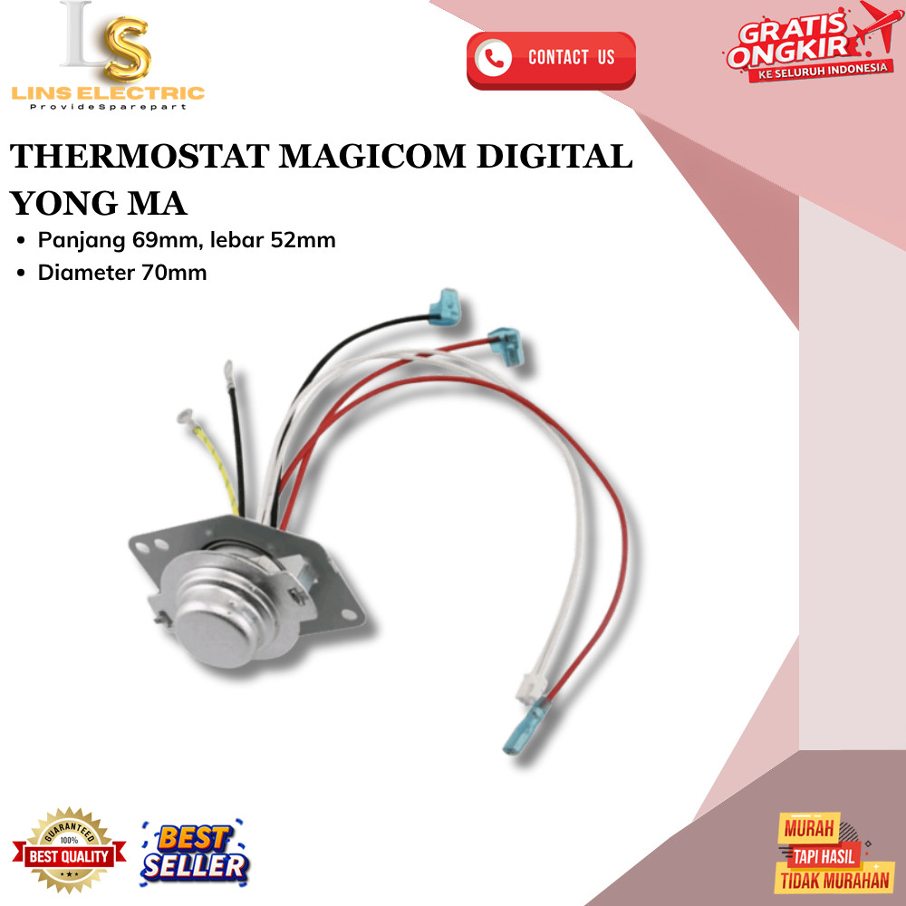 Jual LINS-THERMOSTAT MEGICOM DIGITAL YONG MA DIAMETER 70 MM | Shopee ...