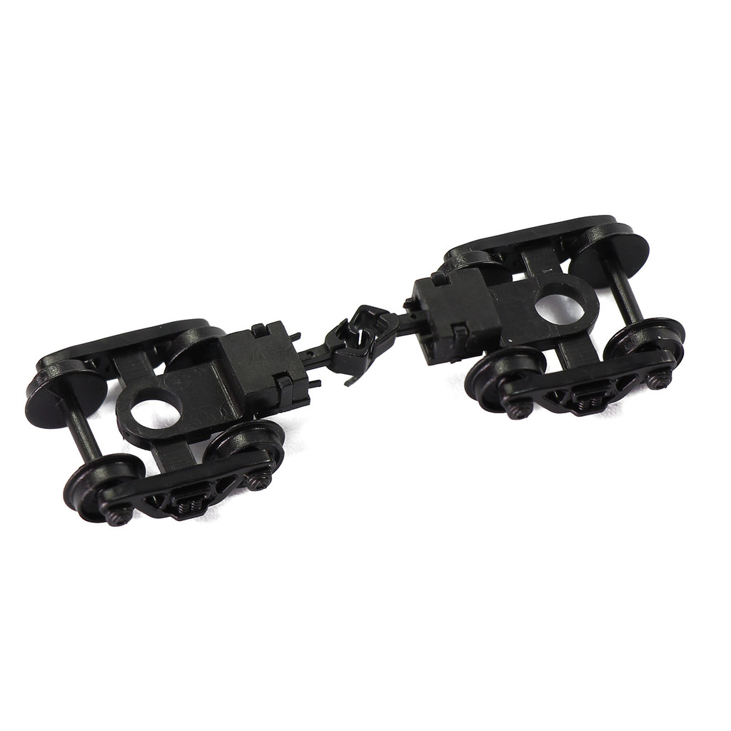 Jual Evemodel 24pcs N Scale Model Trains Bogie Plastic Wheels 1:160 ...