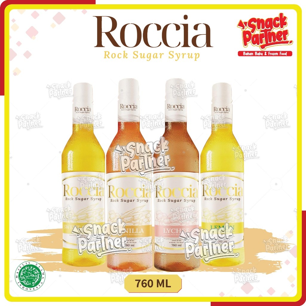 Jual (EXP JANUARI 2026) ROCCIA 760 ML - Rocia Rock Sugar Syrup Sirup ...