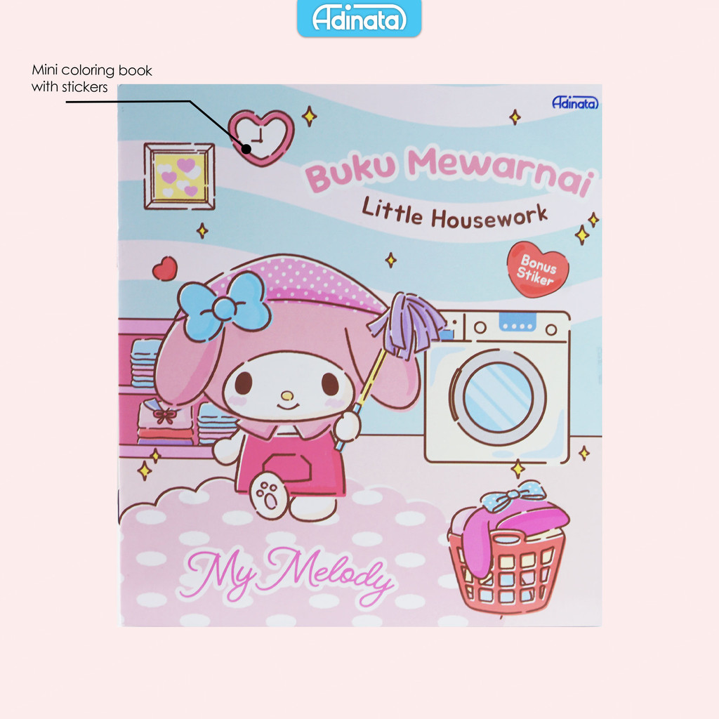 Jual My Melody Coloring Book S 2513-9721 / Buku Mewarnai / Buku ...