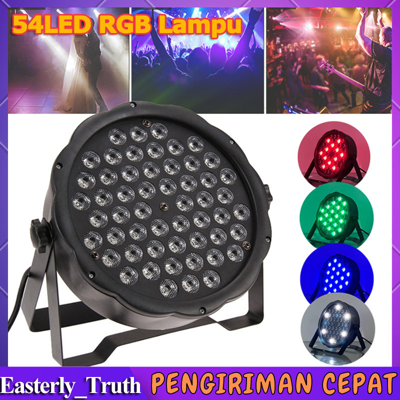 Jual Lampu Sorot Panggung LED Par 54 RGB Cahaya Disco warna warni 54 w ...