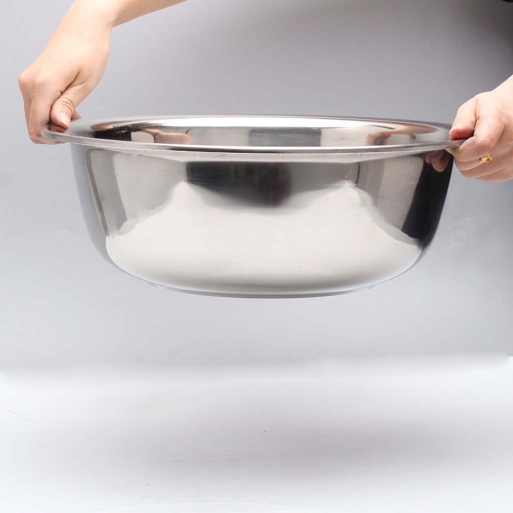 Jual Baskom Jumbo 60CM Stainless Steel Basin Baskom Cuci Beras Buah ...