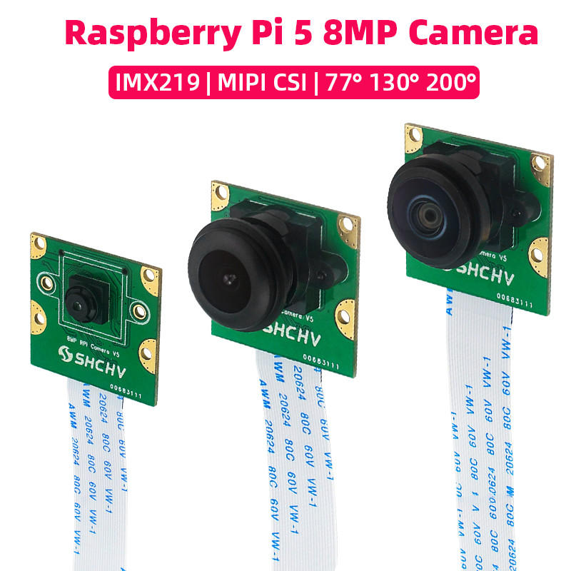 Jual Raspberry Pi 5 8MP Camera IMX219 Sensor 77° 130° 200° FOV Fisheye MINI CSI Interface with ...