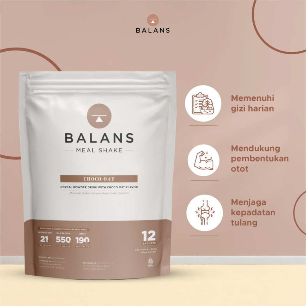 Jual Balans Daily Nutritious Meal Shake/Replacement/Makanan Pengganti ...