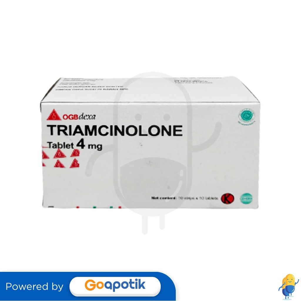 Jual Triamcinolone Ogb Dexa Medica 4 Mg Box 100 Tablet | Shopee Indonesia