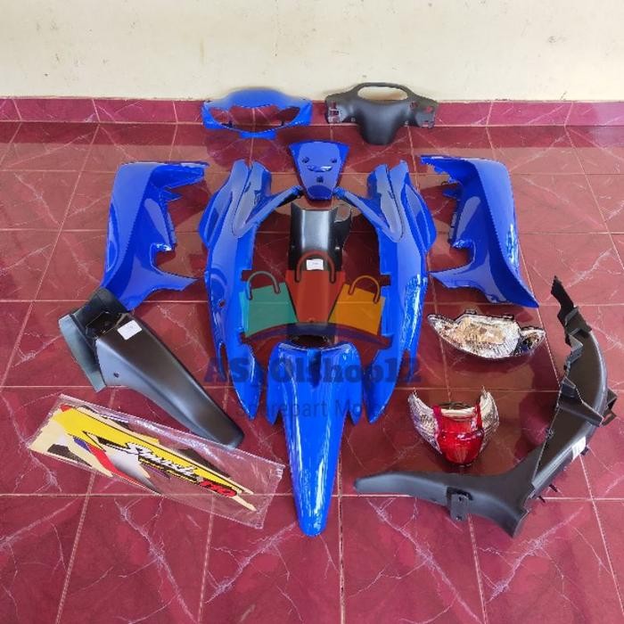 Jual FULL BODY HALUS KASAR 1 SET LAMPU SMASH 110 LAMA BIRU PLUS ...