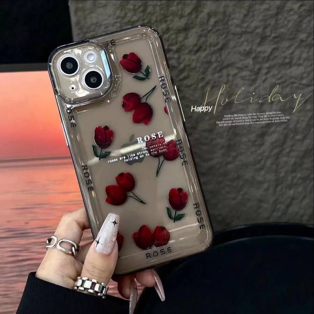 Jual Bunga mawar aesthetic Case hp Samsung A55 A35 A15 A54 A25 A05 A32 ...