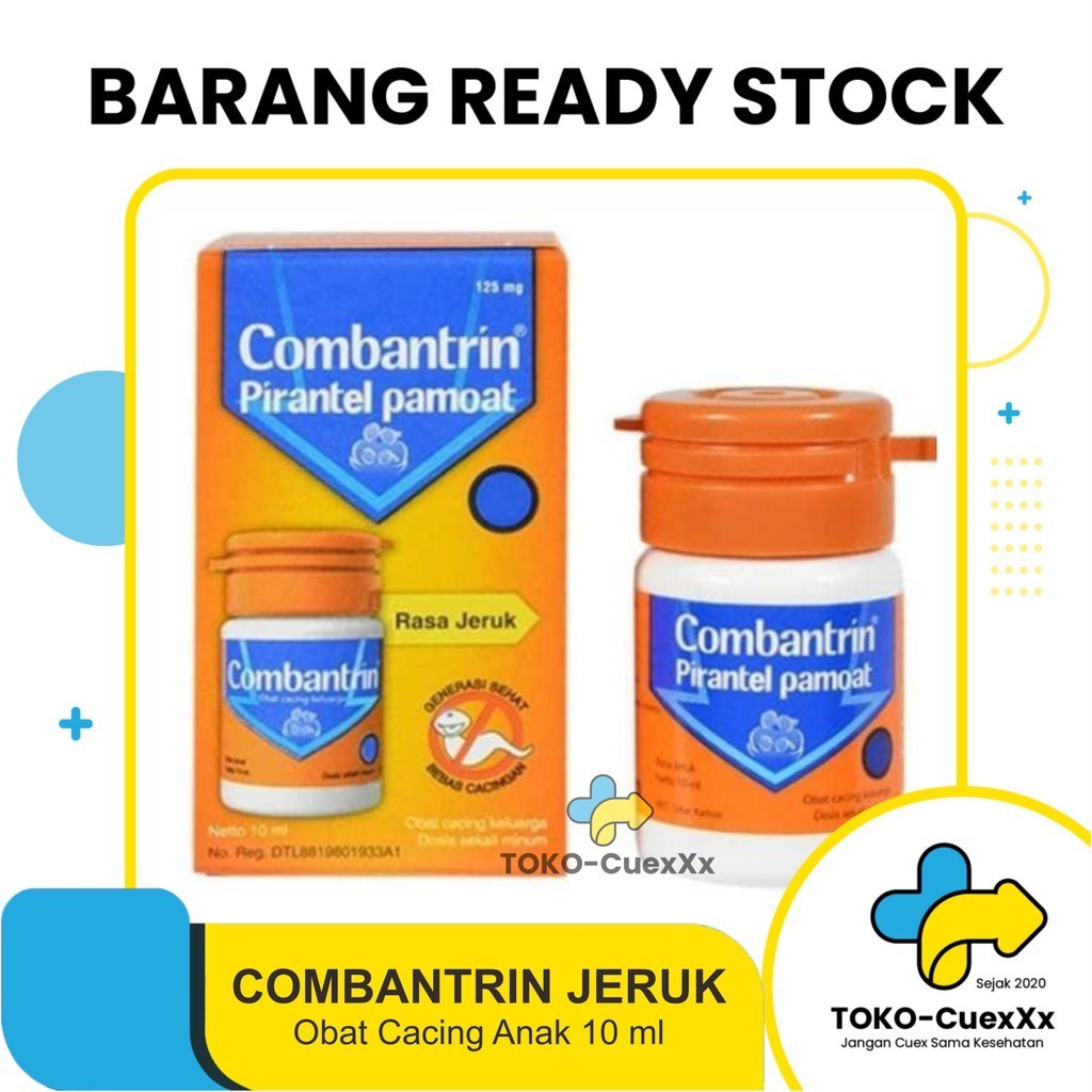 Jual COMBANTRIN 10 ML OBAT CACING SIRUP RASA JERUK | Shopee Indonesia