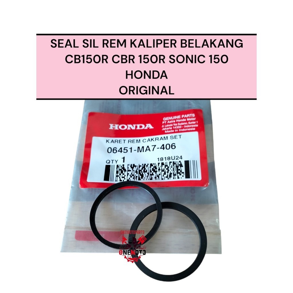 Jual SEAL SIL REM KALIPER BELAKANG CB150R CBR 150R SONIC 150 HONDA ORIGINAL 06451-MA7-406 ...