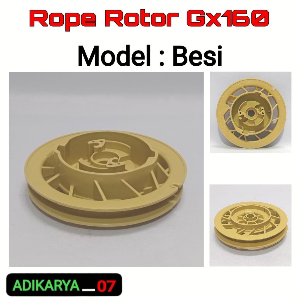 Jual Rope Rotor recoil stater mesin gx Gulungan Tali GX160 model BESI ...