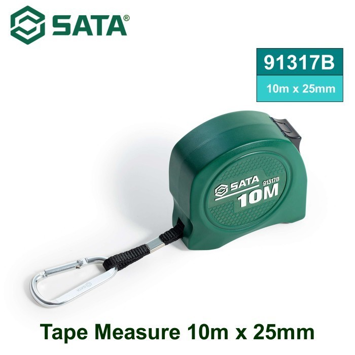 Jual SATATOOLS Meteran 10 Meter x 25 mm Standar Japan 91317B JIS 1 Tape ...