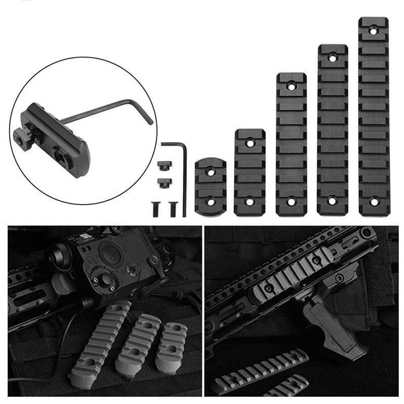 Jual Picatin M-lok Tactical Rail Mount Rifle Scope Adapter 7 Slot ...