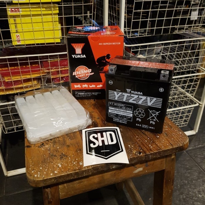 Jual AKI BASAH YUASA 12V, 6AH / 7 AMPERE | Shopee Indonesia