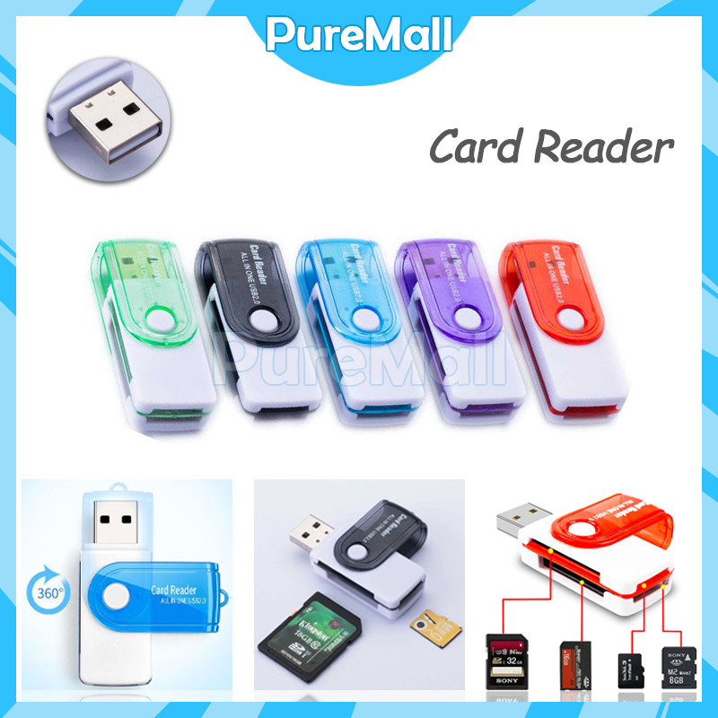 Jual Card Reader All In One / Cardreader Putar 4in1 Multi Memory ...