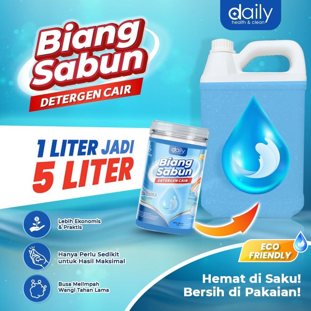 Jual Biang Sabun Detergen Cair Daily Eco Friendly Extra Desinfektan ...