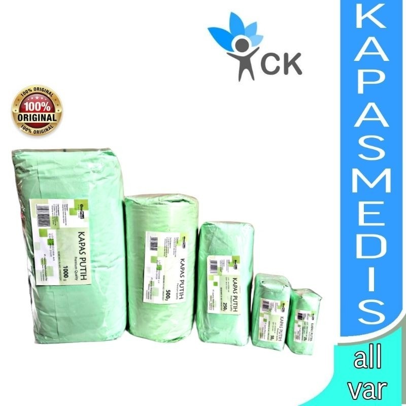 Jual KAPAS PUTIH / KAPAS MEDIS ONEMED 1000 GR / 500 GR kapas putih ...