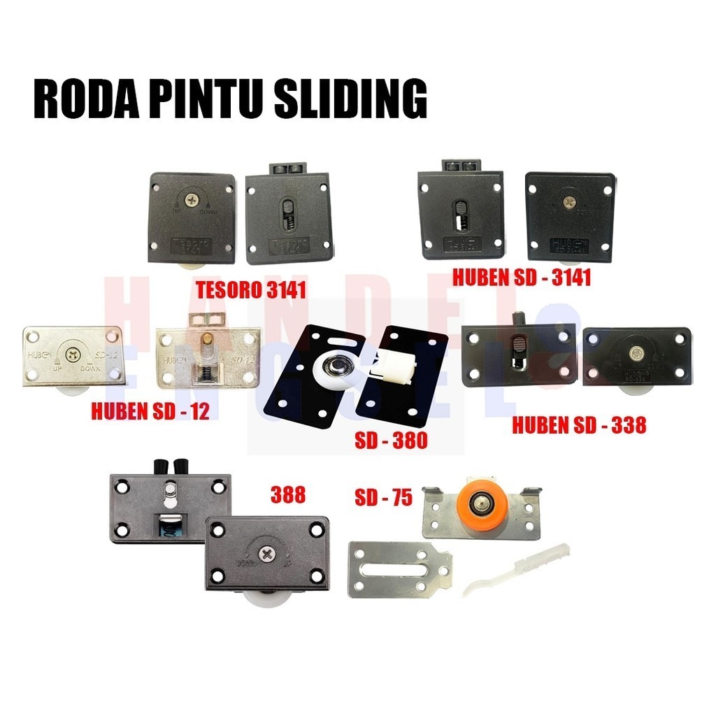 Jual Roda Pintu Lemari Geser SD 3141 Sliding Huben Tesero | Shopee ...