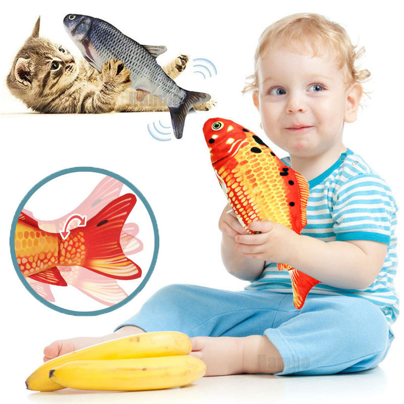 Jual Non-stop Electric Baby Sleeping Fish Toy 2.0 Keep Swinging Tail ...