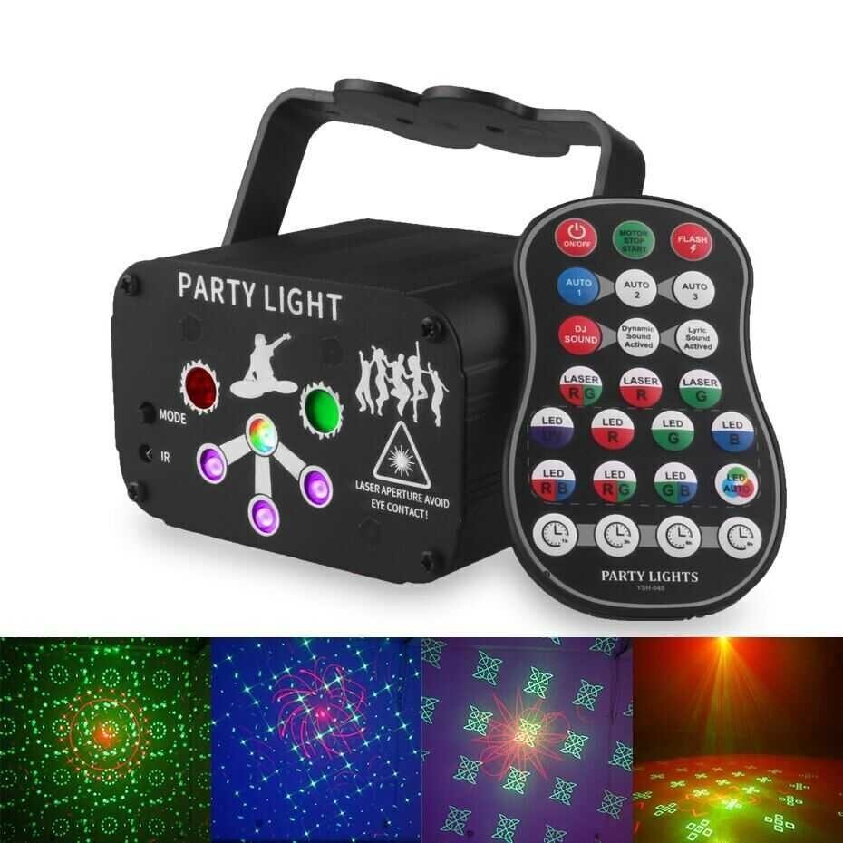 Jual Alien Lampu Proyektor Disco Laser LED RGB 5W with Remote Control ...