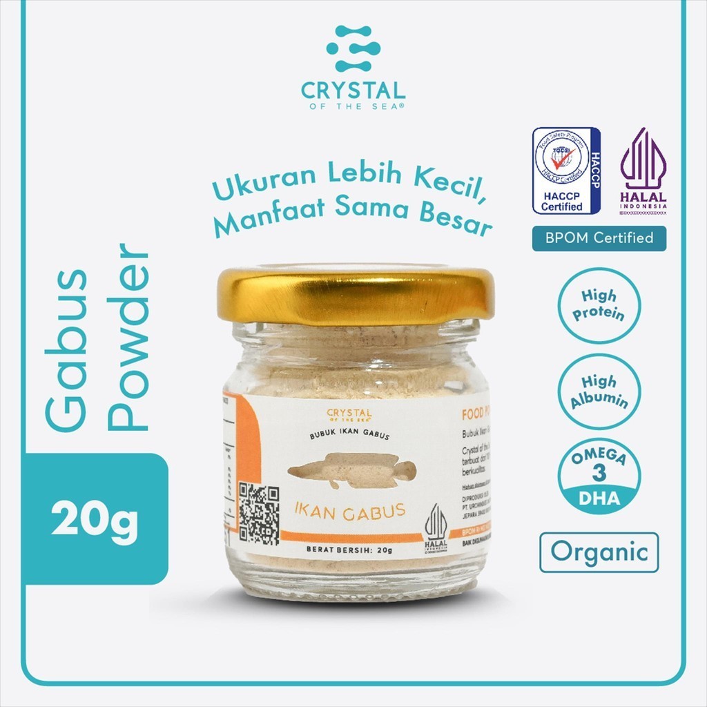 Jual Kaldu Ikan Gabus Bubuk ( Fish Broth ) 20g - Crystal Of The Sea ...
