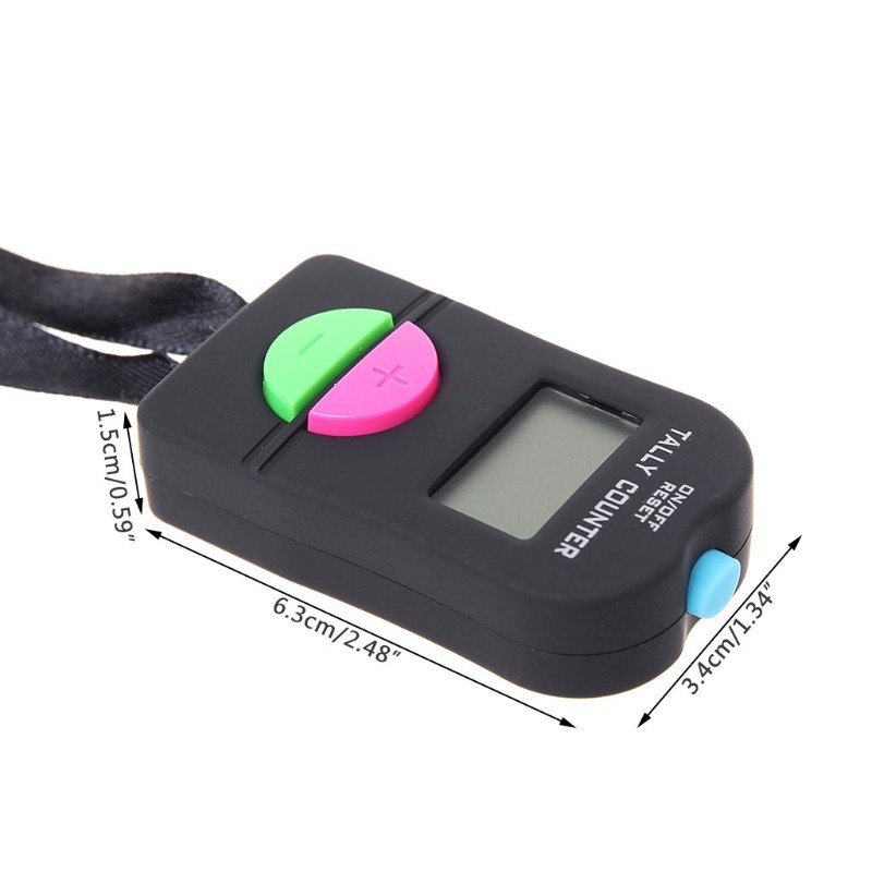 Jual Digital Hand Tally Counter Electronic Manual Clicker Golf Gym Hand ...