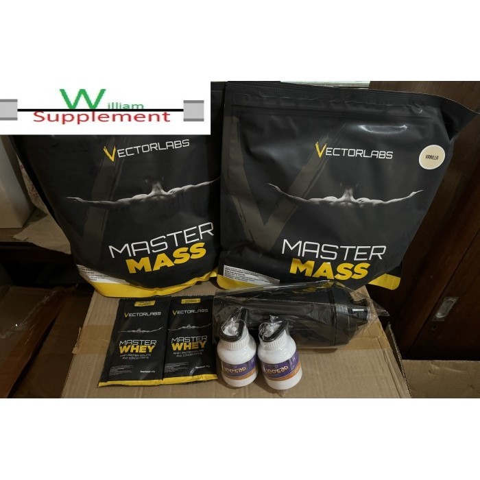 Jual MASTER MASS 6 LBS 6 LB 2.700 GRAM 2.7 KG BULKING GAINER VECTORLABS GAINER WEIGHT GAIN ISO ...