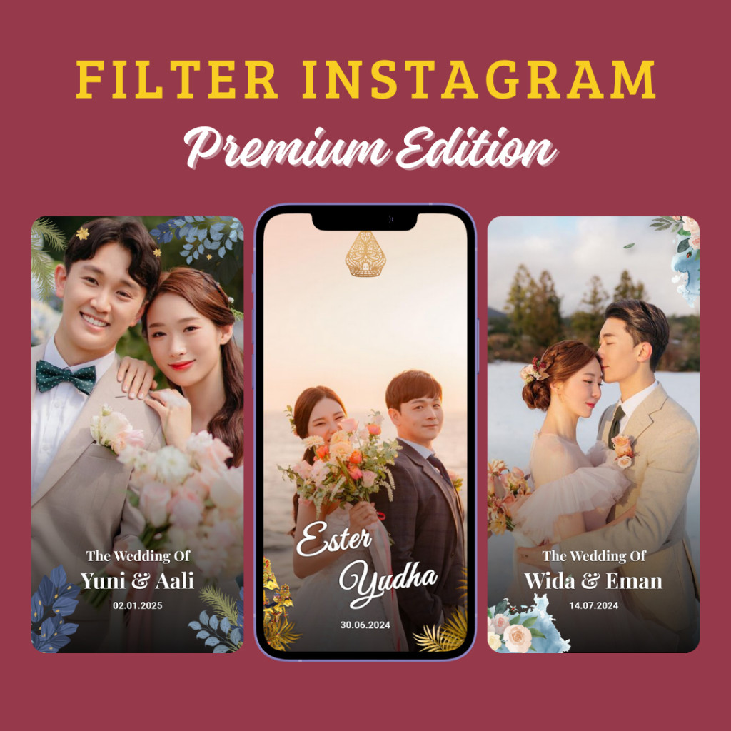 Jual Filter Instagram Pernikahan/Wedding, KKN, Aqiqah, Khitanan, Ulang ...