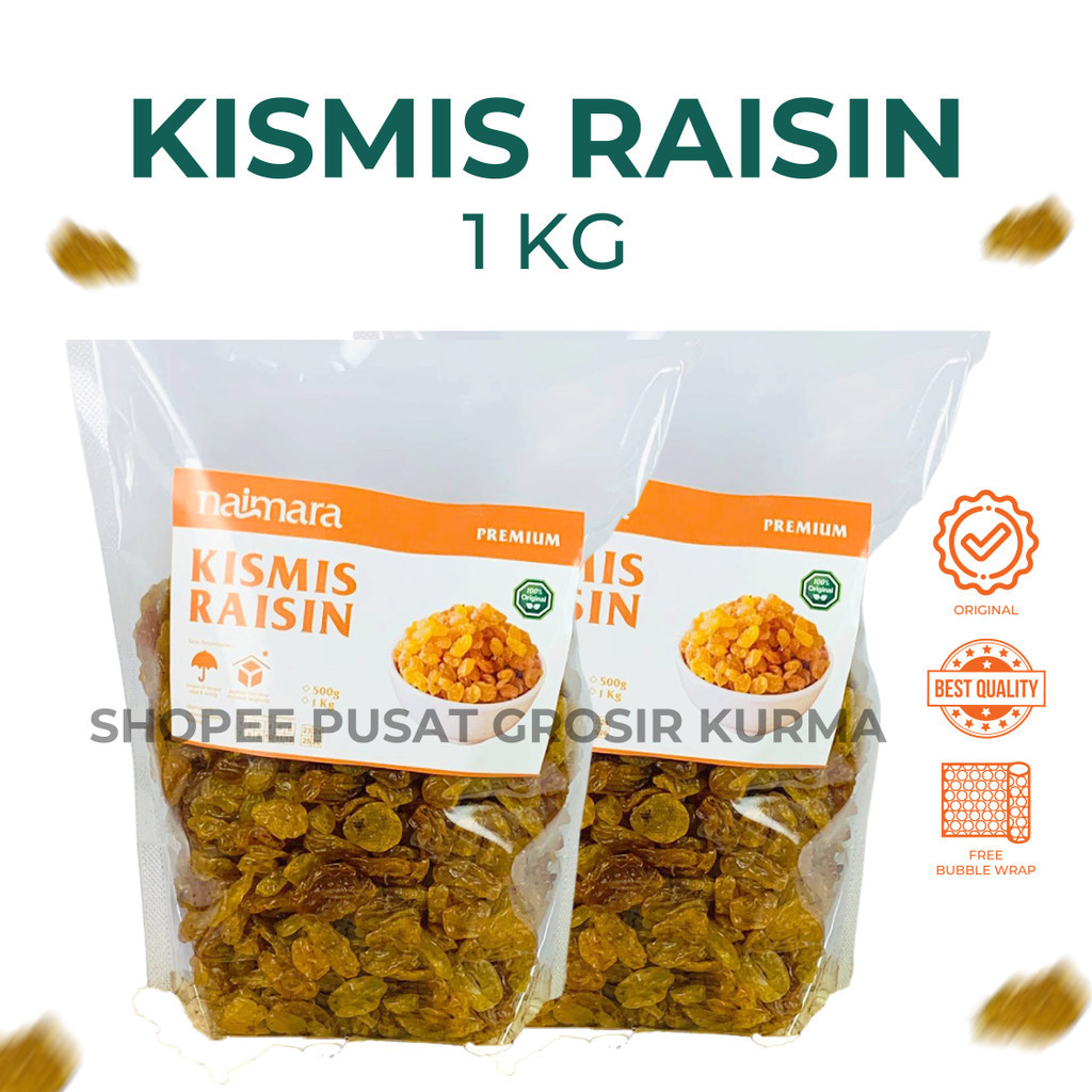 Jual Kismis Golden Raisin 1Kg / Kismis Asam Manis / Kismis Oleh-oleh ...