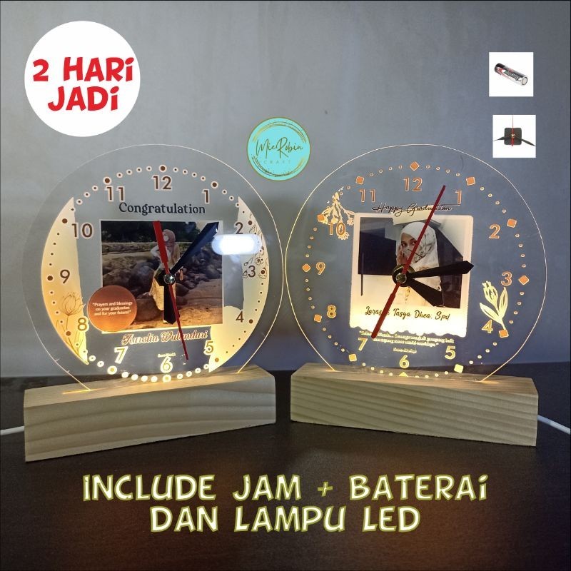 Jual Hampers Jam Acrylic Kado Ulang Tahun Cewek Giftbox Custom Foto ...