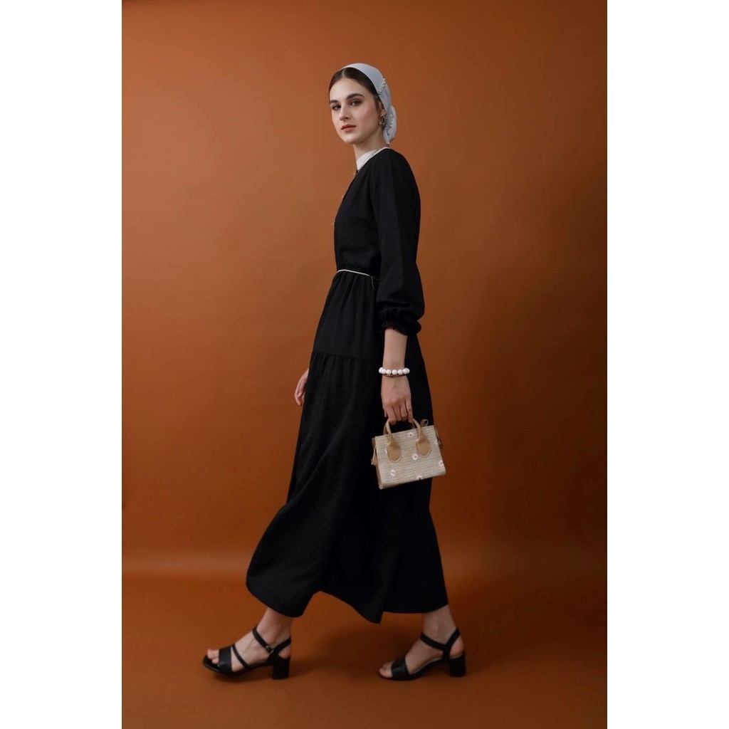 Jual Hava Maxi Dress Oversized Lengan Panjang Wanita Amila Dress ...