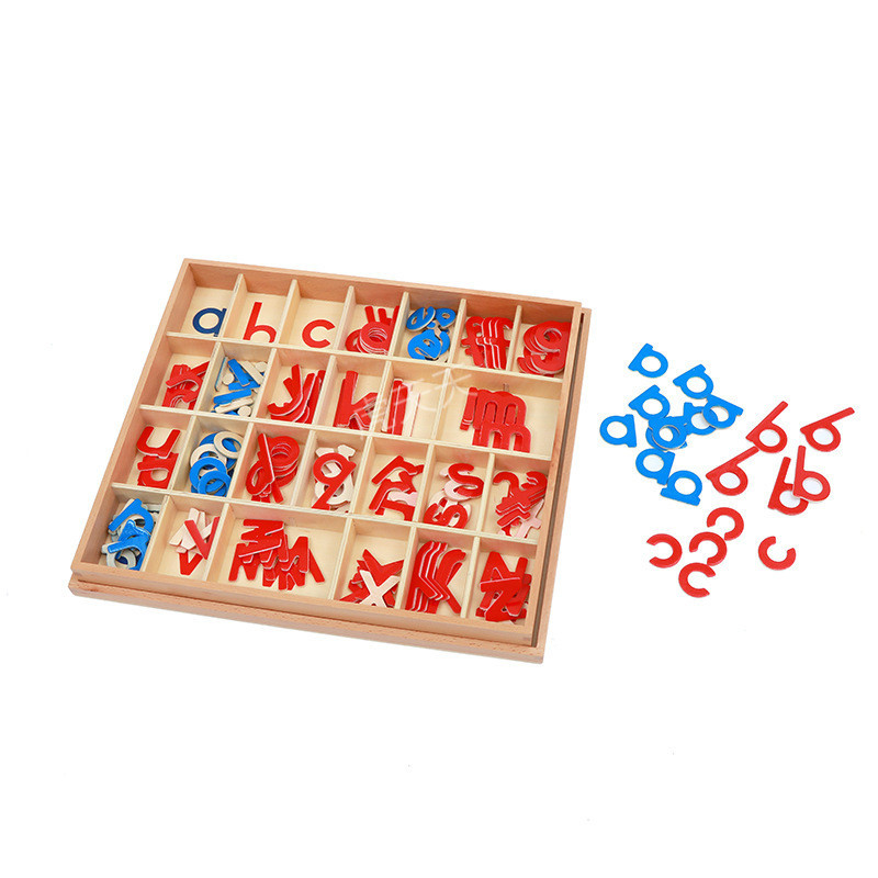Jual 26 Pcs Moveable Alphabet Lowercase Mainan Kayu Montessori ...