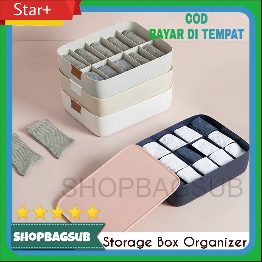 Jual Box Organizer Sekat Penyimpan Bra Kaos Kaki Celana Dalam Lemari ...