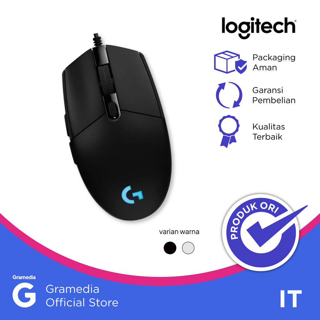 Jual Logitech G 102 V2 Lightsync Gaming Mouse - Black | Shopee Indonesia