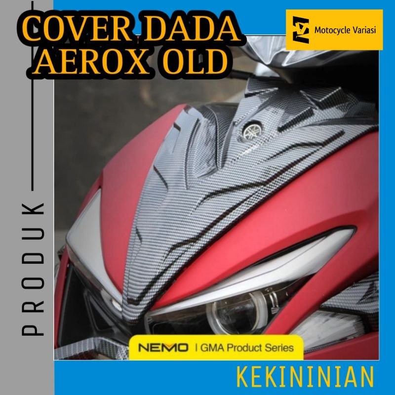 Jual Cover Tutup Body Dada Depan motor Aerox 155 Old Carbon Nemo Dada ...
