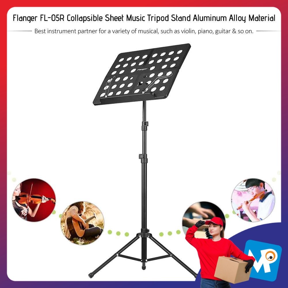 Jual Tripod Stand Partitur Musik TaffSTUDIO Standing Teks Lagu Partitur ...