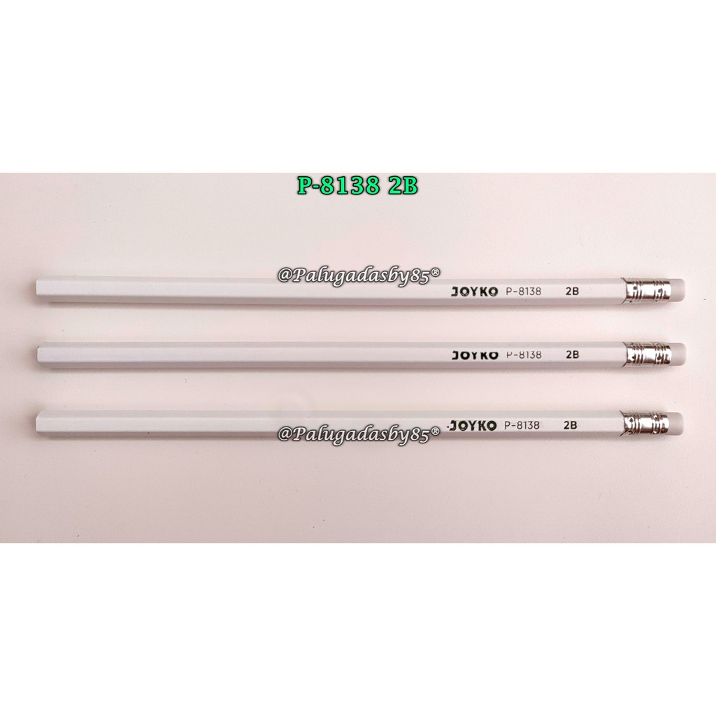 Jual (1 Biji) GROSIR Pensil Joyko P-8138 2B Putih / Pencil Pensil Joyko ...