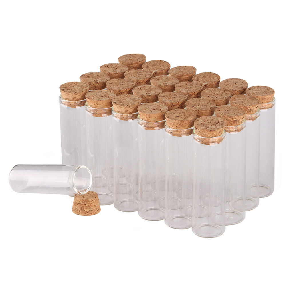 Jual 24pcs/lot 5ml 7ml 10ml 14ml 18ml 20ml 25ml 30ml Glass Test Tube ...