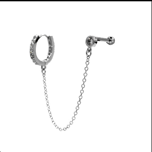 Jual Dparis Anting Piercing Model Rantai LRN700 | Shopee Indonesia