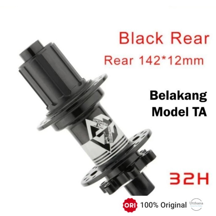 Jual RT Hub Belakang Freehub TA Thru Axle BOOST 32H 142 x 12mm Jangkrik ...