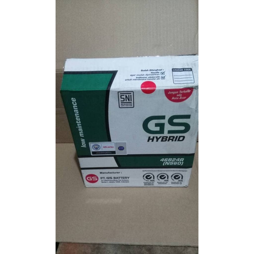 Jual JUAL Aki Accu GS Astra NS60 12V 45AH Amper Hybrid BEST SELLER | Shopee Indonesia